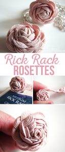 Rick Rack Rosettes - The Crafting Chicks