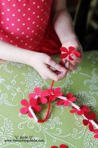 Homemade Hawaiian Leis-Kid Craft - The Crafting Chicks