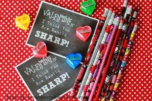 Valentine "You Are Really SHARP!" & Free Printable - The Crafting Chicks