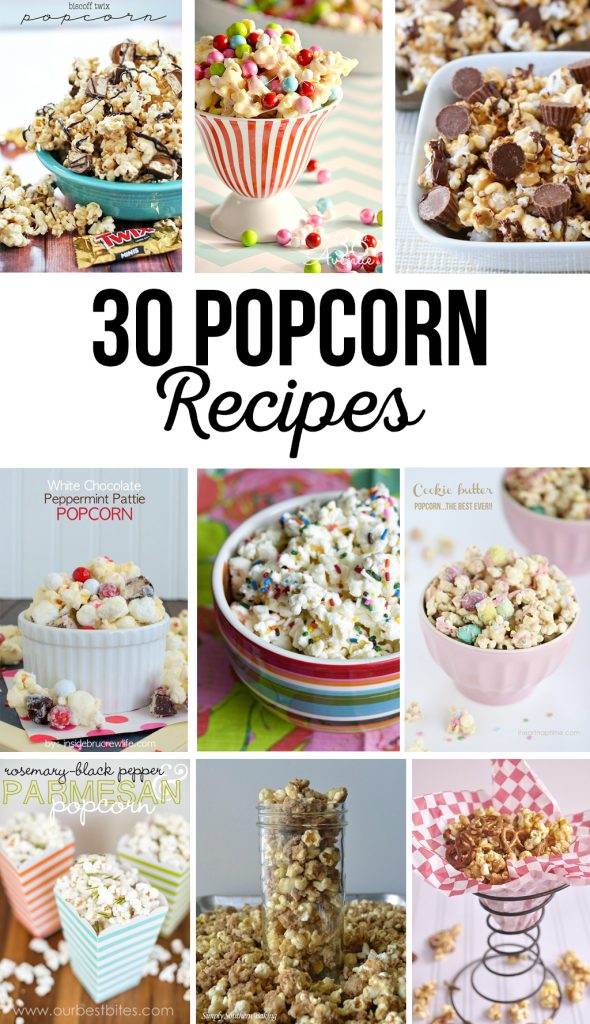 30 YUMMY Popcorn Recipes - The Crafting Chicks