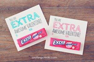 "Extra" Awesome Valentine & Free Printable - The Crafting Chicks