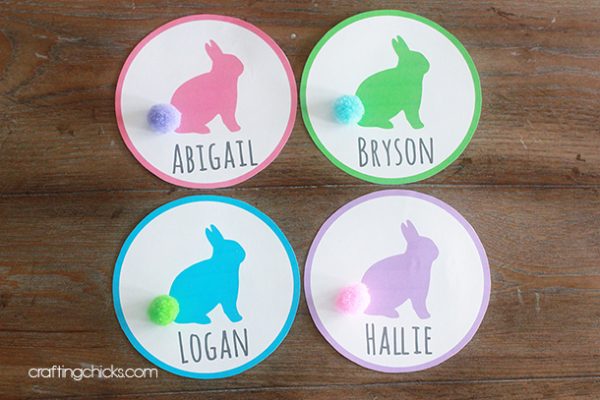 Easter Basket Name Tags - The Crafting Chicks