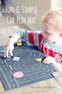 Fun & Simple Toy Car Play Mat - The Crafting Chicks
