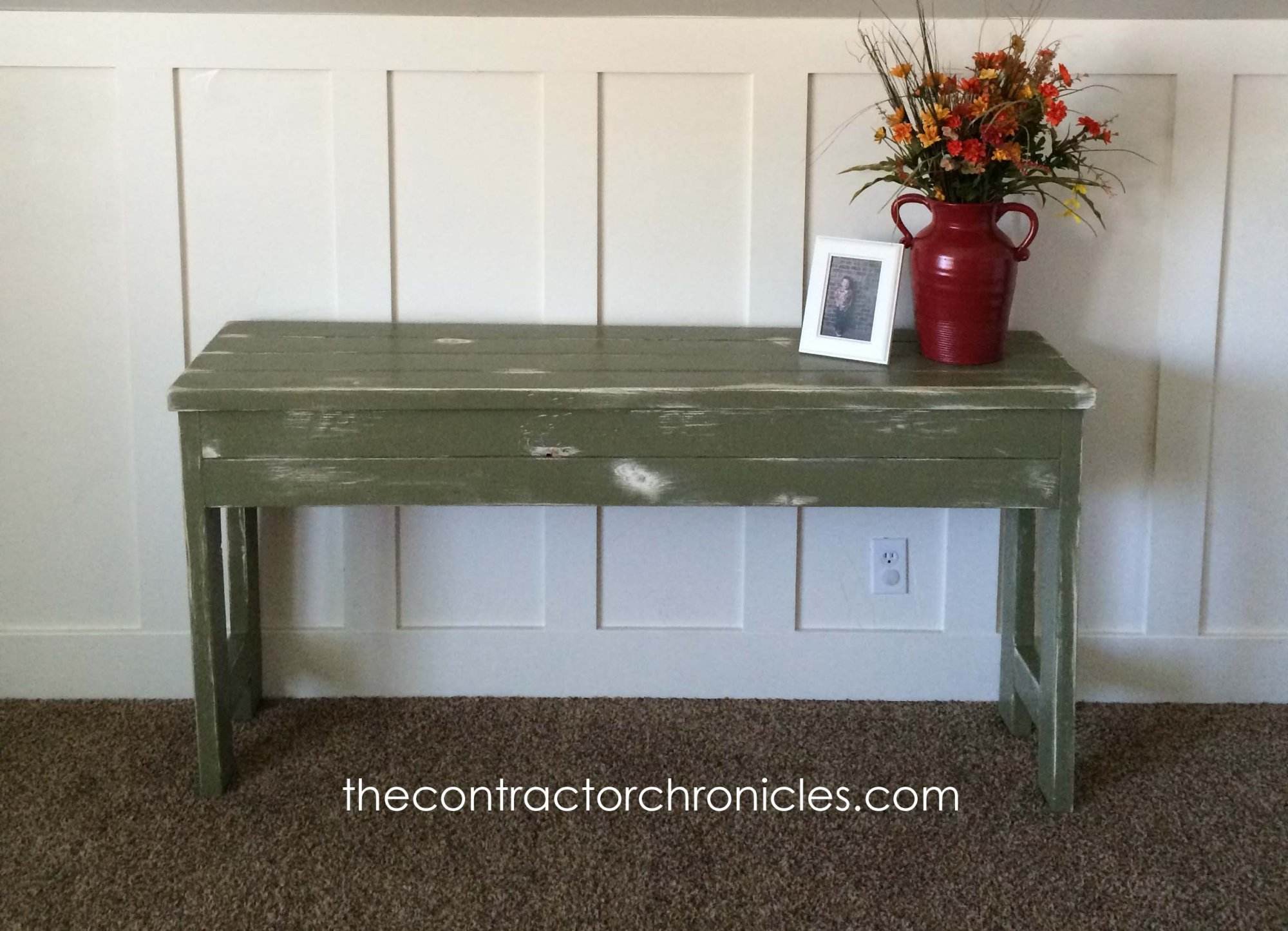 Rustic Olive 2x4 Sofa Table - The Crafting Chicks
