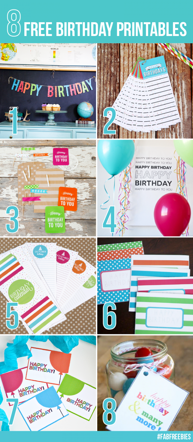 Printable Birthday Cards - The Crafting Chicks
