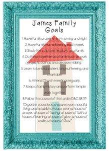 Family Goals with Free Printable - The Crafting Chicks