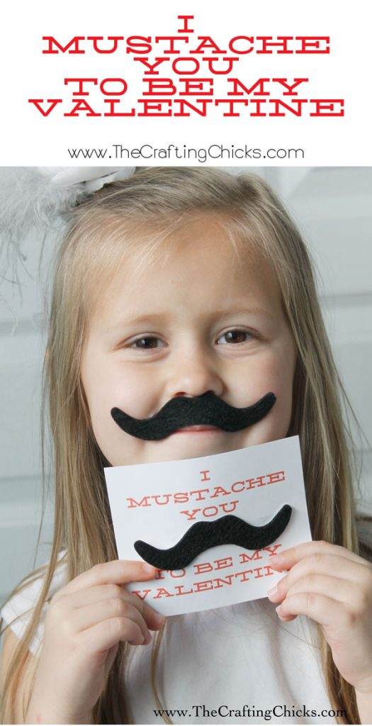 I Mustache You Valentine - The Crafting Chicks