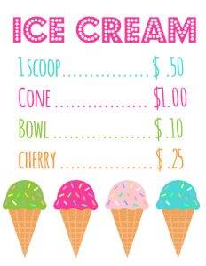 Ice Cream Shop for Kids - The Crafting Chicks