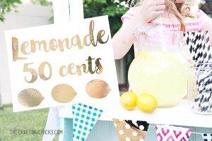 Fancy Lemonade Stand - The Crafting Chicks
