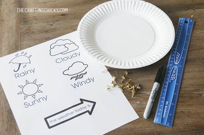 Weather Chart Kid Craft - The Crafting Chicks