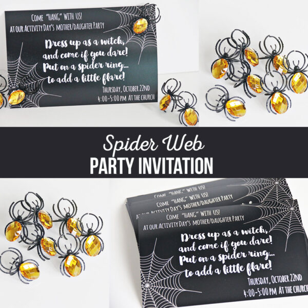 Spider Halloween Party Invitation