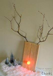 Easy Wooden Rudolph - The Crafting Chicks