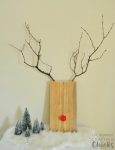 Easy Wooden Rudolph - The Crafting Chicks