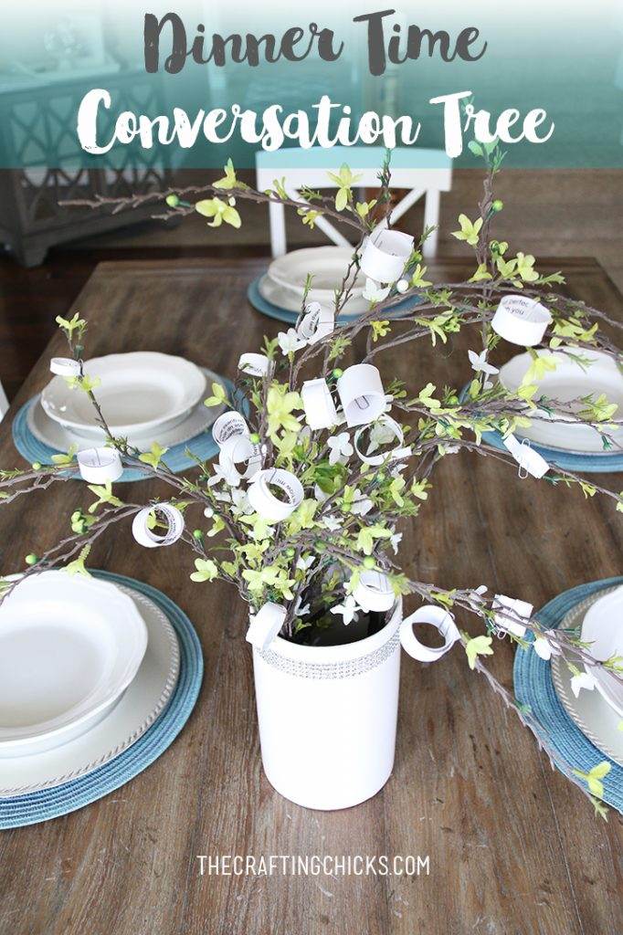 Free Printable Family Dinner Conversation Starter Cards - The Crafting ...