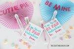 #1 Fan Valentine with Heart Shaped Paper Fans - The Crafting Chicks