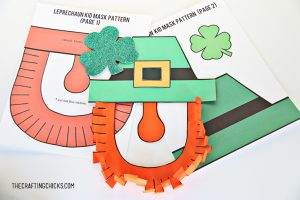Leprechaun Mask Printable - The Crafting Chicks