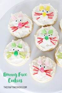 Bunny Face Cookies - The Crafting Chicks