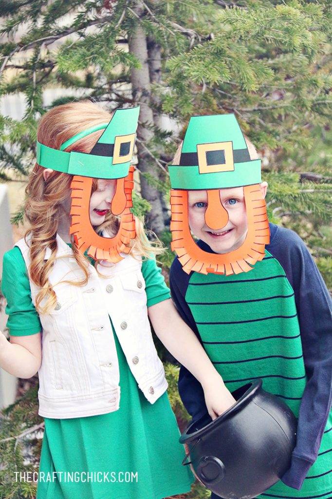 Leprechaun Mask Printable - The Crafting Chicks