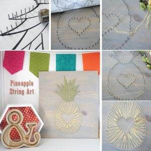 Pineapple String Art - The Crafting Chicks