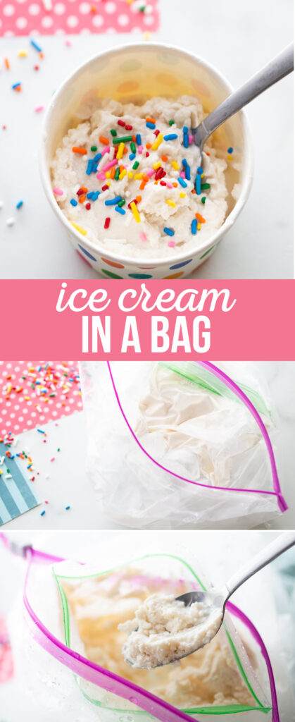 Ice Cream in a Bag "Science" recipe - The Crafting Chicks