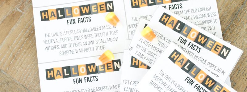 Halloween Fun Facts Printables Archives - The Crafting Chicks
