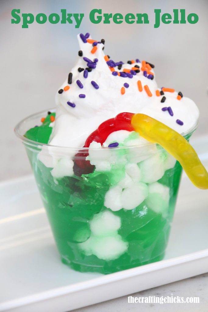 Spooky Green Jello - The Crafting Chicks