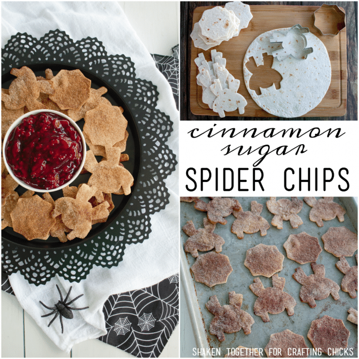 Cinnamon Sugar Spider Chips - The Crafting Chicks