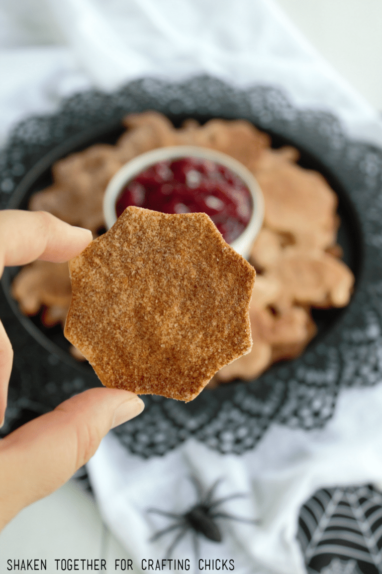 Cinnamon Sugar Spider Chips - The Crafting Chicks
