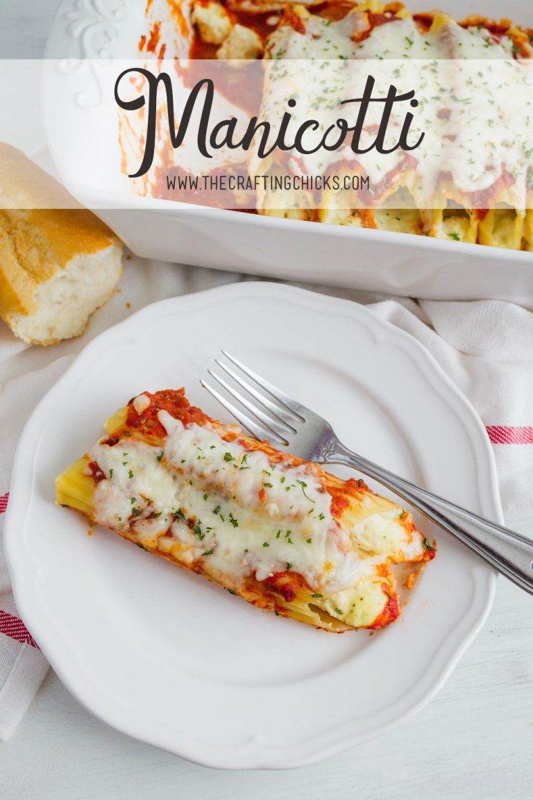 Manicotti - The Crafting Chicks