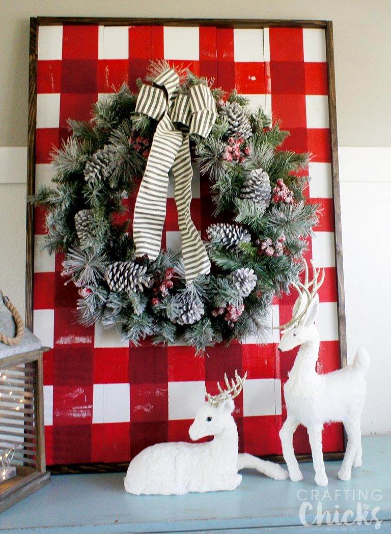 Wooden Plank Display with The Home Depot - The Crafting Chicks