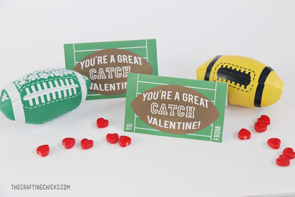 Football Valentine Printable - The Crafting Chicks