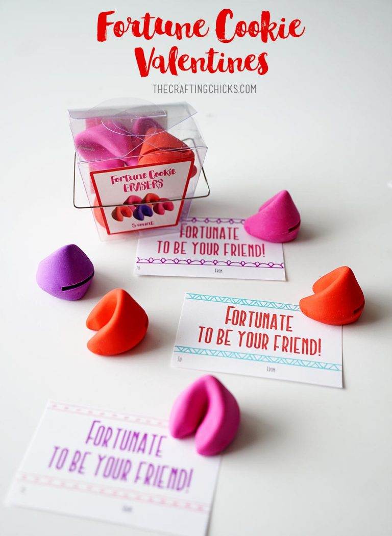 Fortune Cookie Valentines - The Crafting Chicks