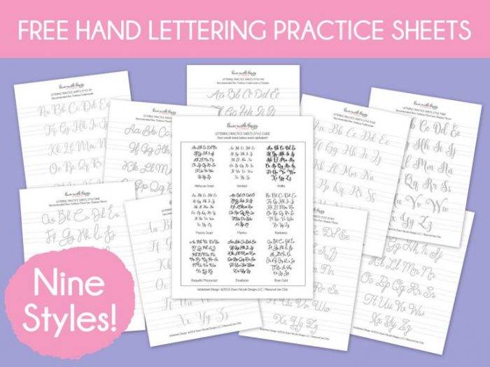 Hand Lettering Tutorials, Tips, Tricks, Tools and Printables