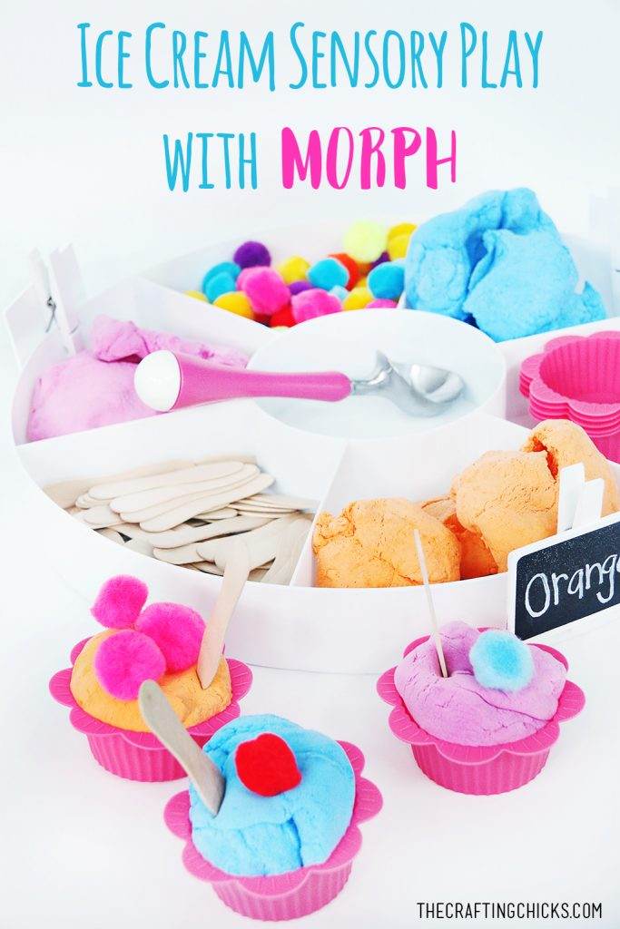 Ice Cream Sensory Play with Morph - The Crafting Chicks