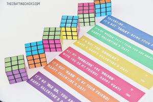 Rubik’s Cube Valentine Printables – Free Classroom Valentine Idea for ...