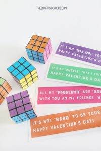 Rubik’s Cube Valentine Printables – Free Classroom Valentine Idea for ...