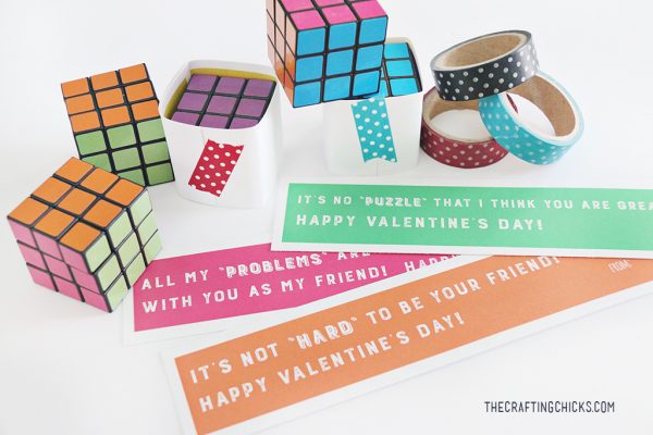 Rubik’s Cube Valentine Printables – Free Classroom Valentine Idea for ...