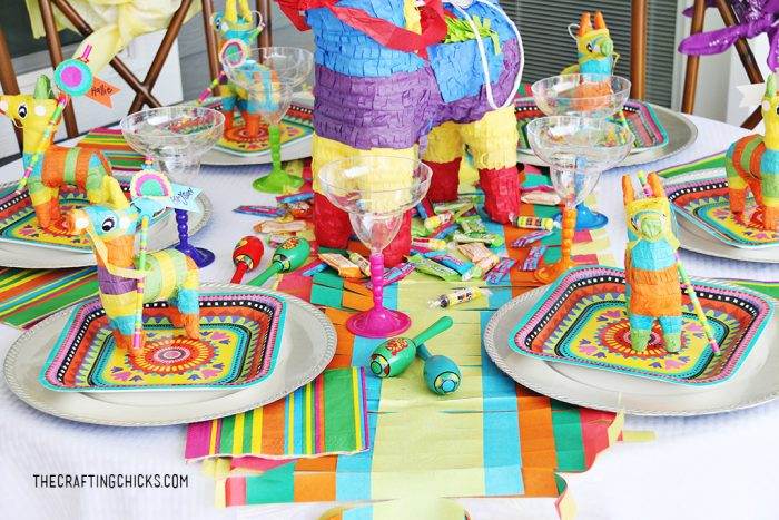 Fiesta Fun Dinner Party Tablescape - The Crafting Chicks