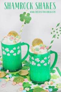 Lucky Charm Shamrock Shakes - The Crafting Chicks