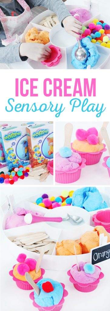 Ice Cream Sensory Play with Morph - The Crafting Chicks