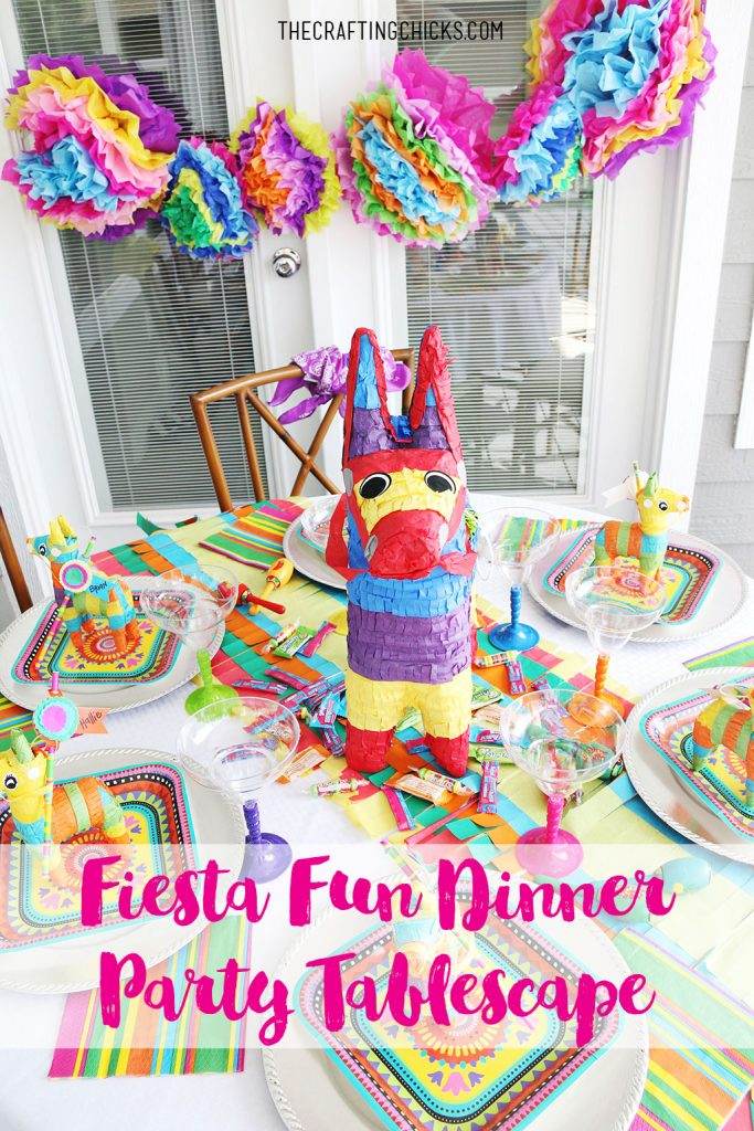 Fiesta Fun Dinner Party Tablescape - The Crafting Chicks