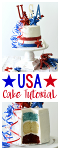 Patriotic USA Cake - The Crafting Chicks