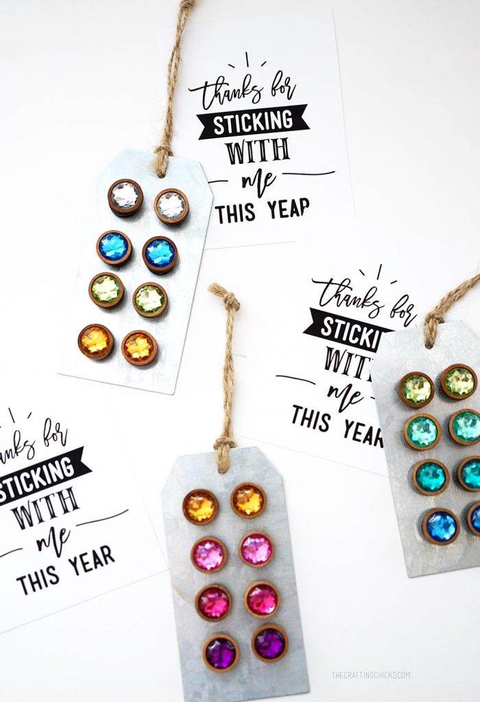 Thanks for Sticking with Me Printable Tag - The Crafting Chicks
