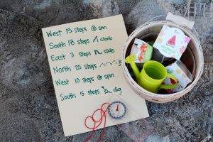 Outdoor Compass Treasure Hunt - The Crafting Chicks