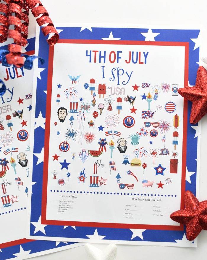 4th of July I Spy Game - The Crafting Chicks