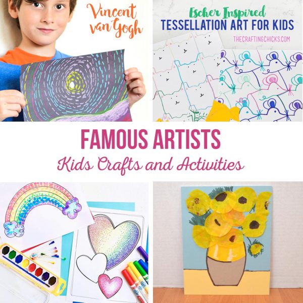 Famous Artists Kids Crafts and Activities - The Crafting Chicks