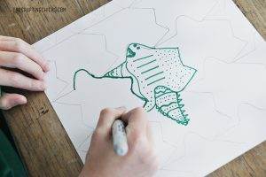 Escher Inspired Tessellation Art for Kids - The Crafting Chicks