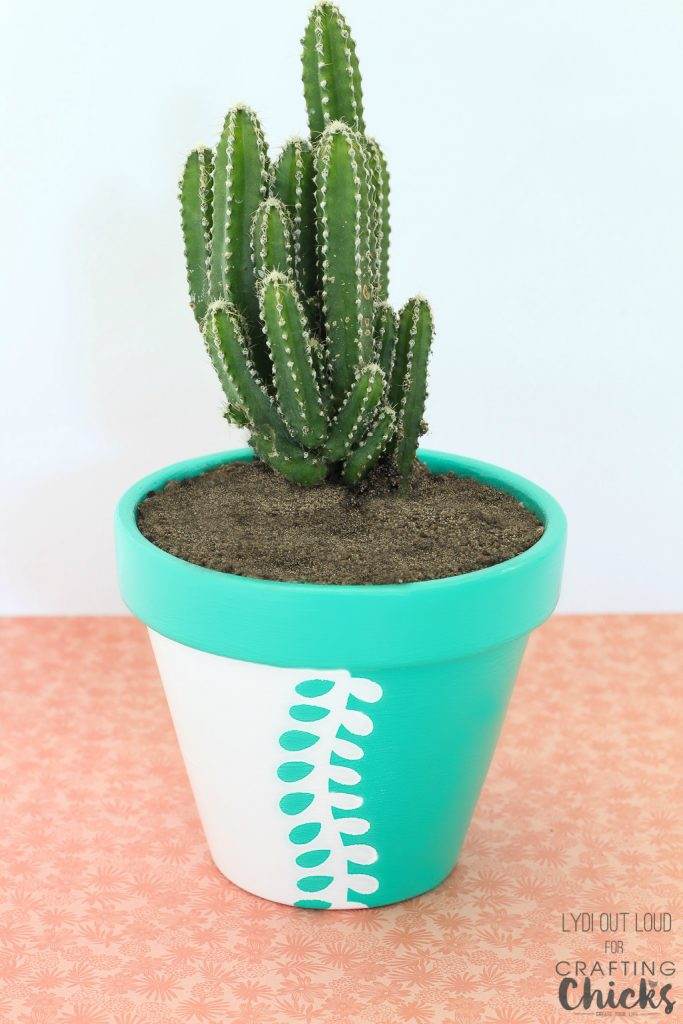 Colorful Painted Clay Pots for Summer Planting - The Crafting Chicks