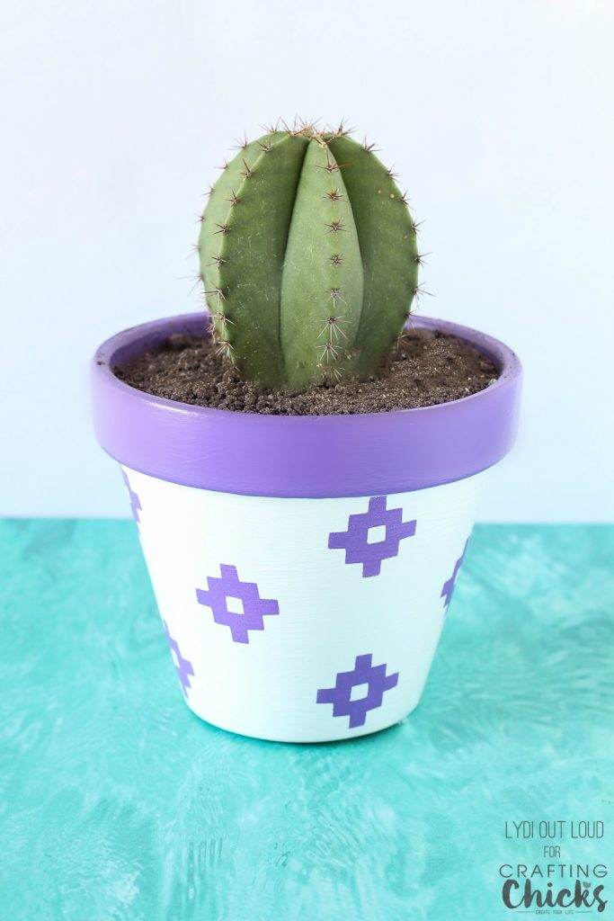 Colorful Painted Clay Pots for Summer Planting - The Crafting Chicks