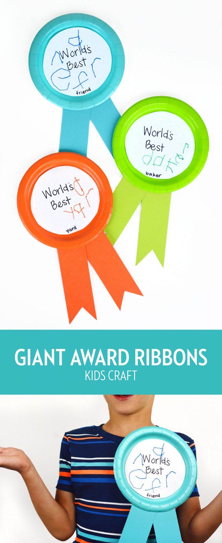 Giant Award Ribbons Kids Craft - The Crafting Chicks
